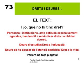 DRETS I DEURES | PPT