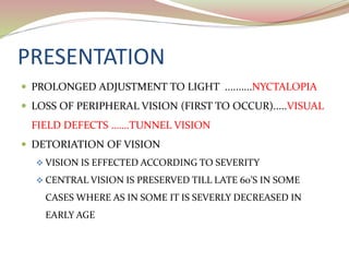 NYCTALOPIA ppt for undergraduate students | PPT