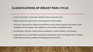 BREAST DISORDERS IN PRIMARY CARE by Dr KD DELE | PPTX