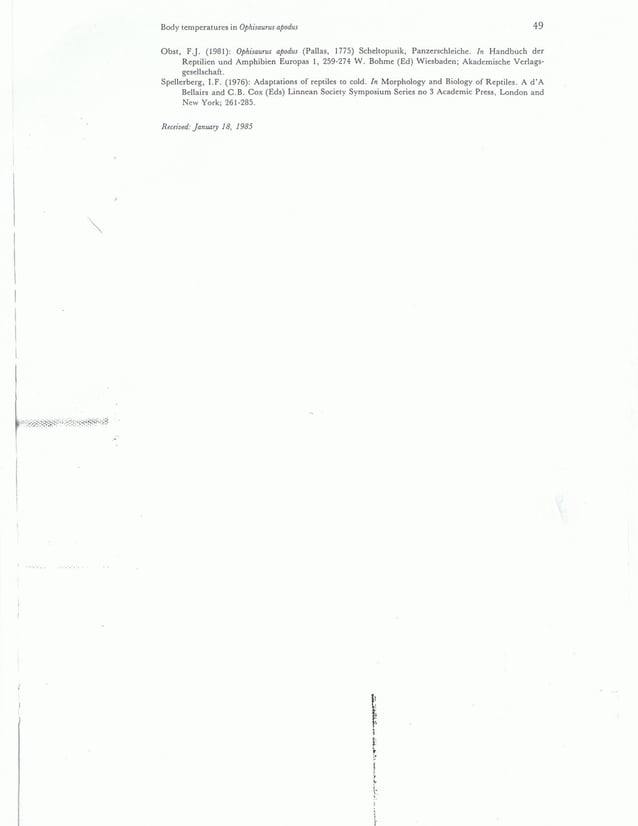 Ophisaurus apodus; field body temperatures | PDF