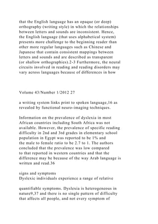 24 Optometry & Vision DevelopmentArticleDyslexia An o.docx