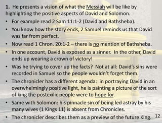 Session 24 Old Testament Overview - I & II Chronicles | PPTX