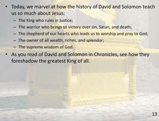 Session 24 Old Testament Overview - I & II Chronicles | PPTX