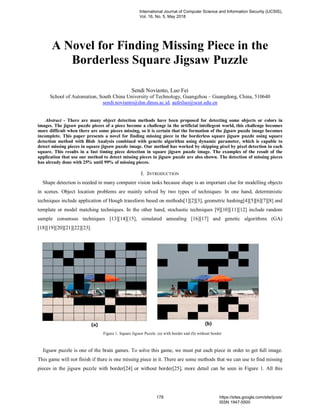 A Novel for Finding Missing Piece in the Borderless Square Jigsaw ...