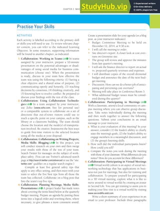 24 PART 1 Business CommuniCATion FoundATions 2 Mastering Team Skills ...