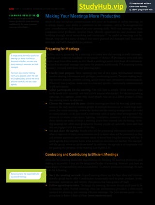 24 PART 1 Business CommuniCATion FoundATions 2 Mastering Team Skills ...