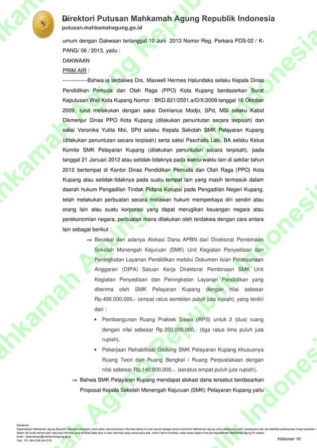 Putusan Mahkamah Agung | PDF