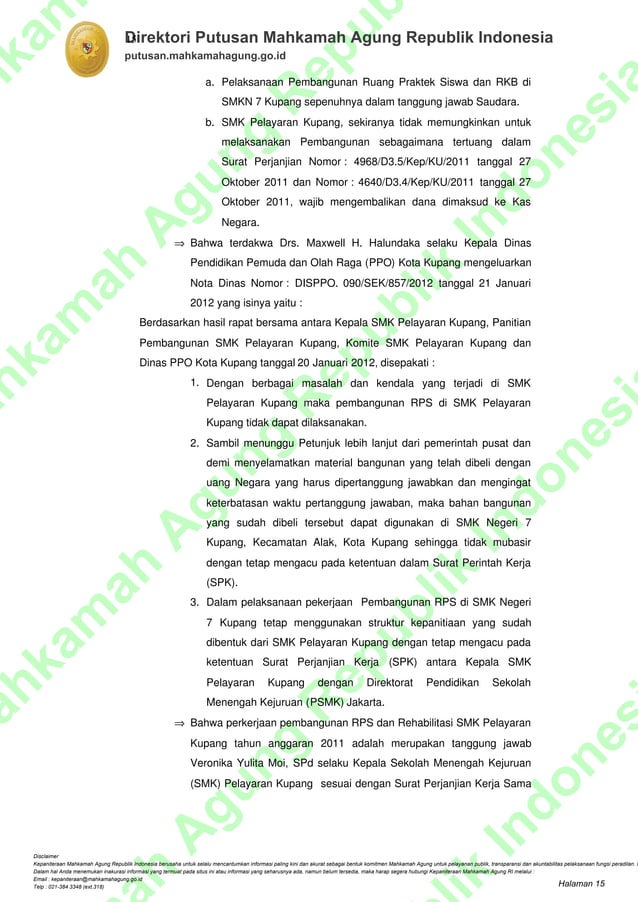 Putusan Mahkamah Agung | PDF