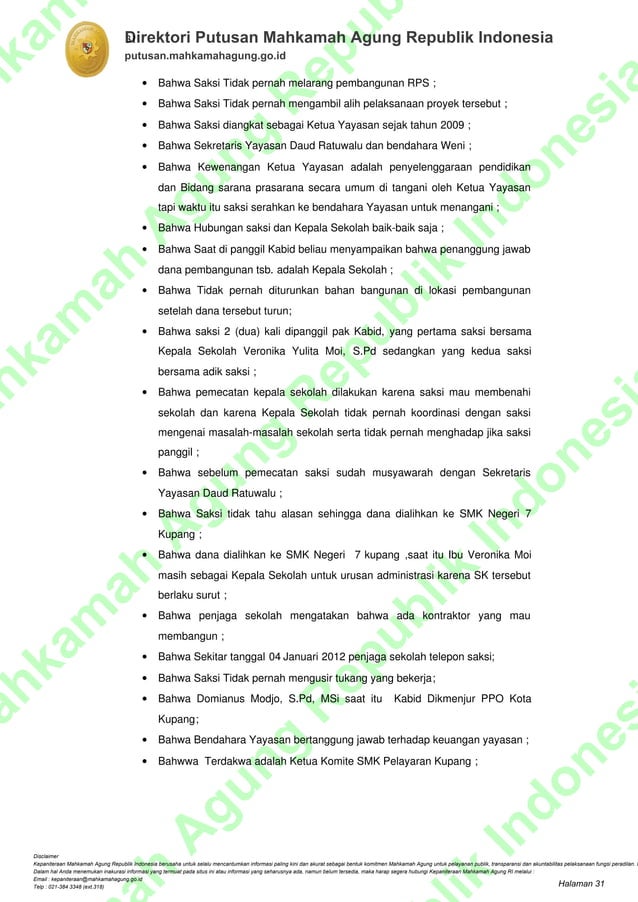 Putusan Mahkamah Agung | PDF