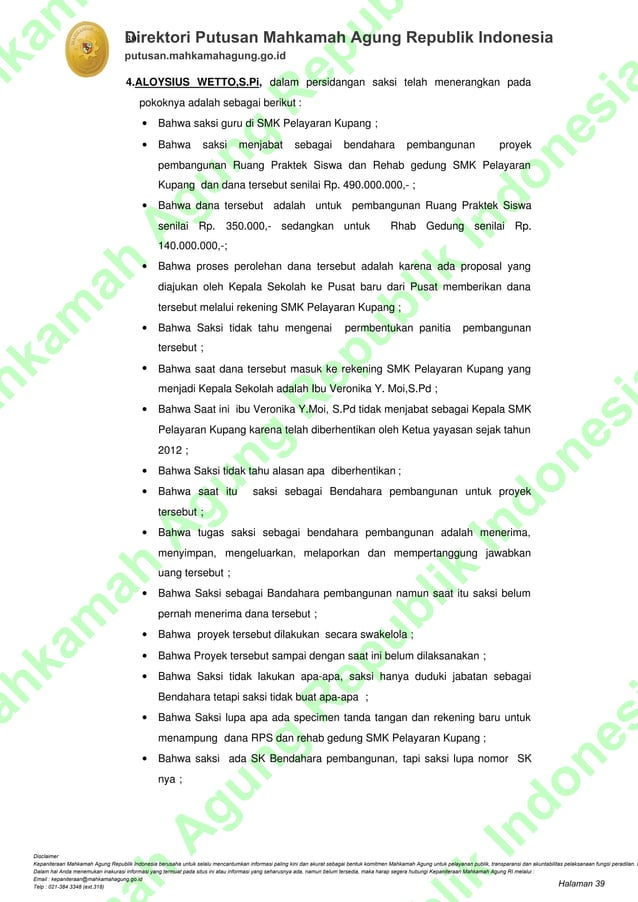 Putusan Mahkamah Agung | PDF