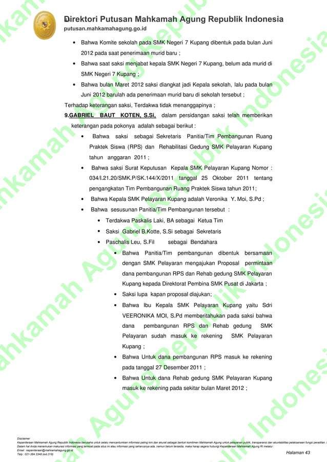 Putusan Mahkamah Agung | PDF