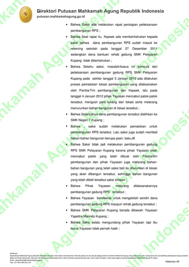 Putusan Mahkamah Agung | PDF