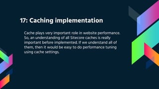24 Sitecore Tips that Every Sitecore Architect Needs to Know | PPT