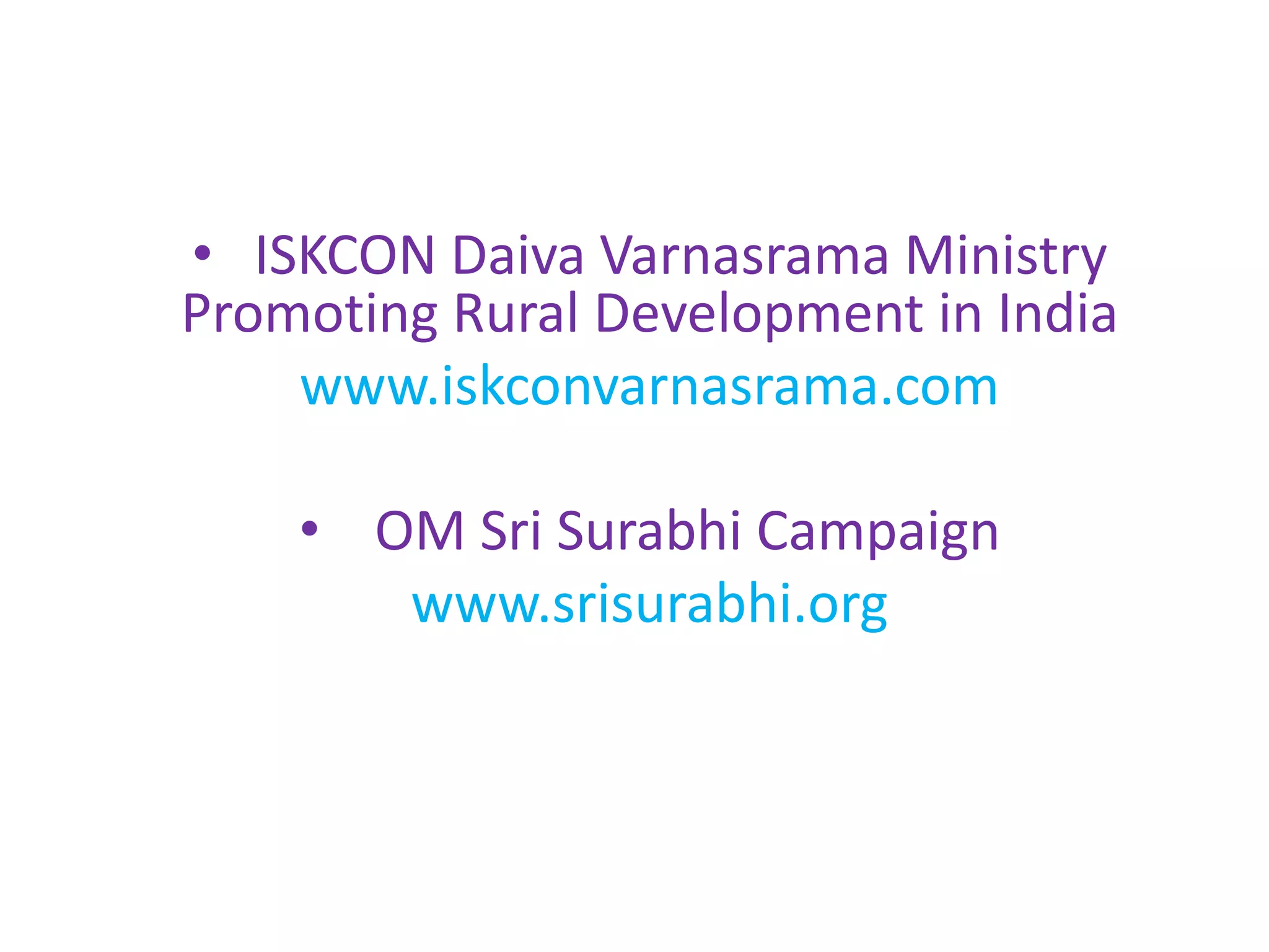 Position paper of ISKCON leadership in India | PPT