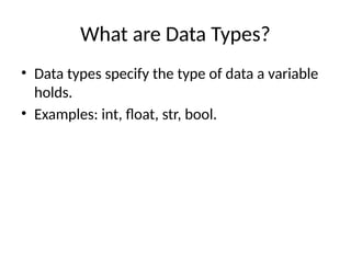 Data types and type conversion Gungun ledhu give oggy Outlook | PPT