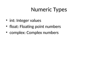 Data types and type conversion Gungun ledhu give oggy Outlook | PPTX