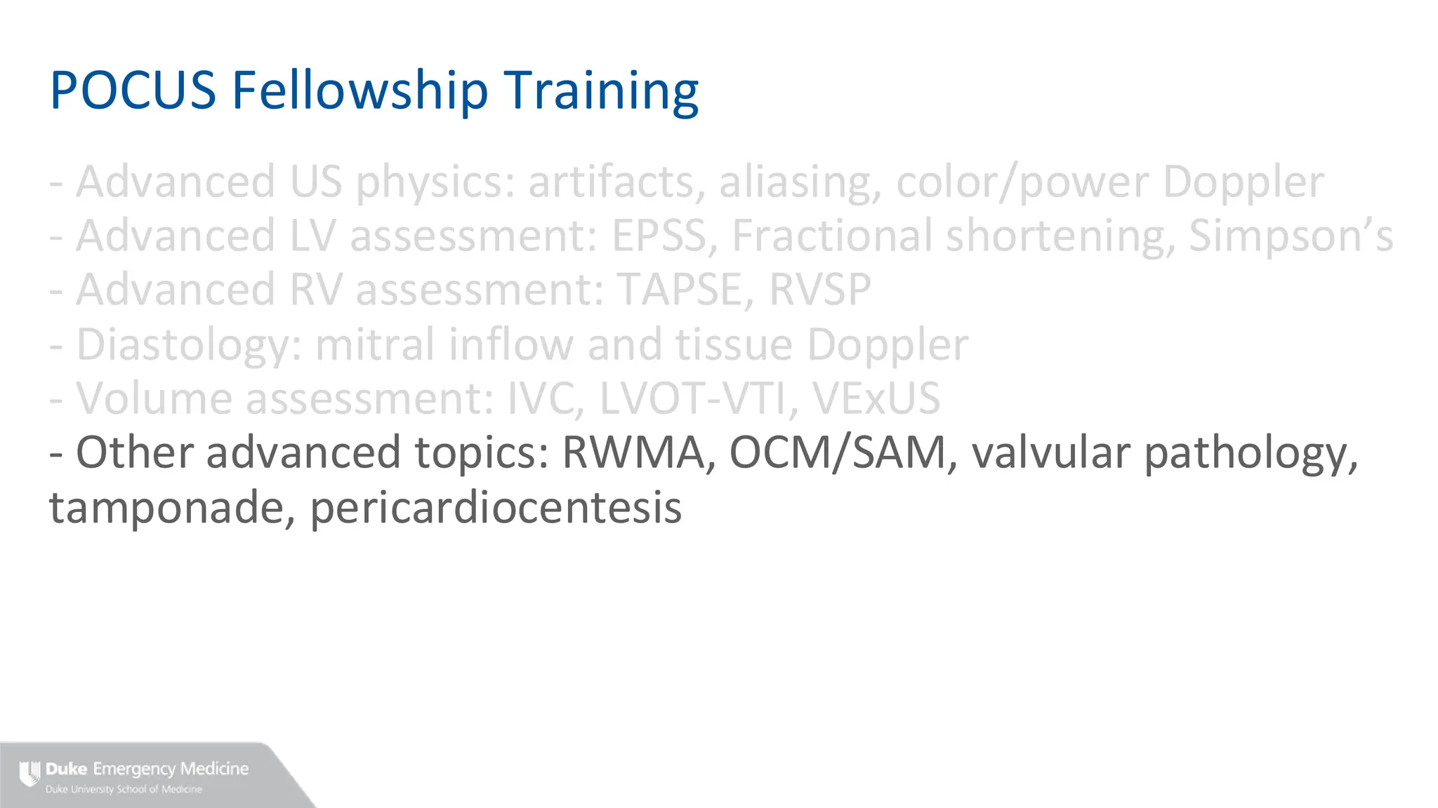 Training and Use of Cardiac POCUS in the Emergency Department | PDF