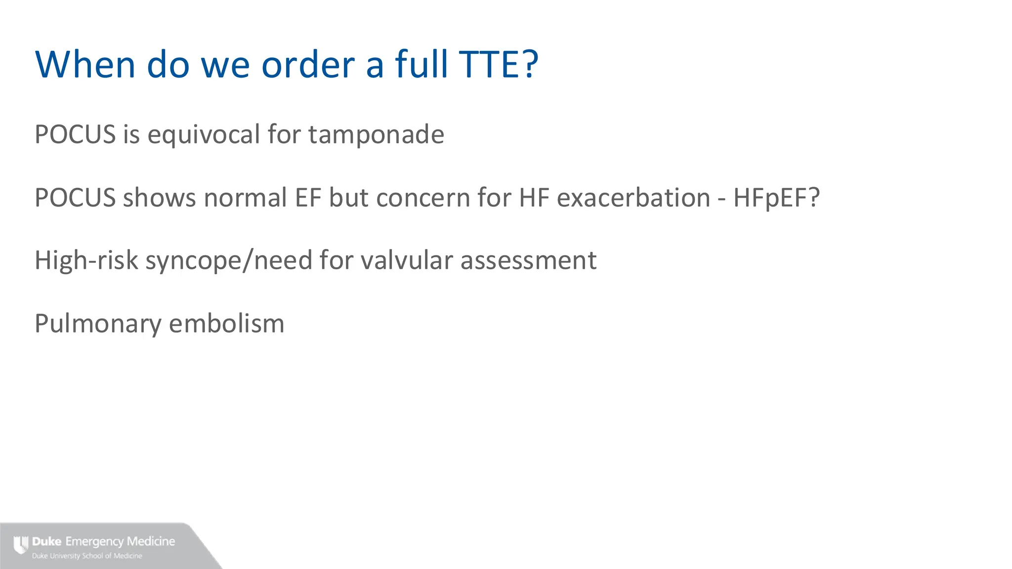 Training and Use of Cardiac POCUS in the Emergency Department | PDF
