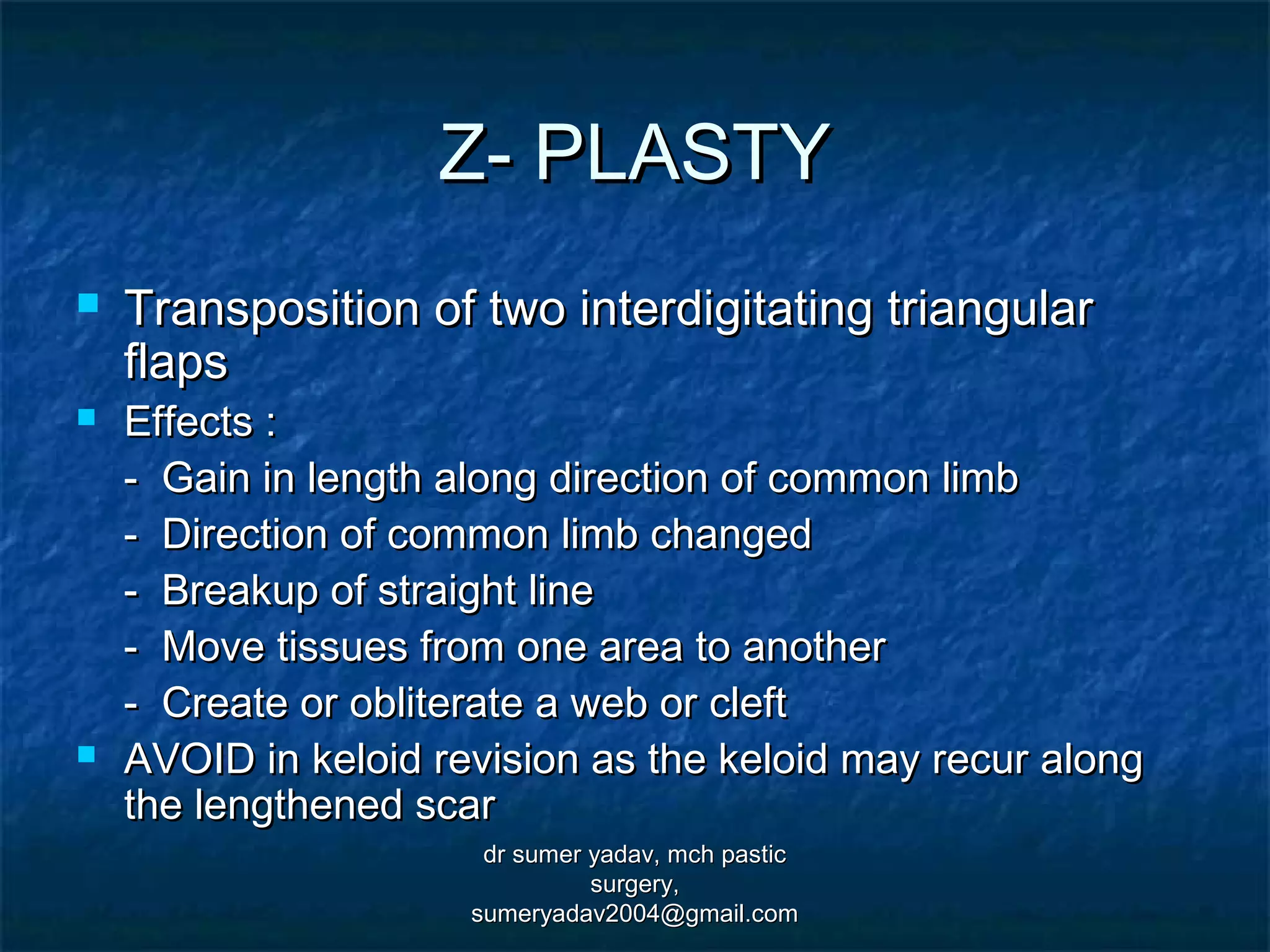 scar revision , z plasty | PPT