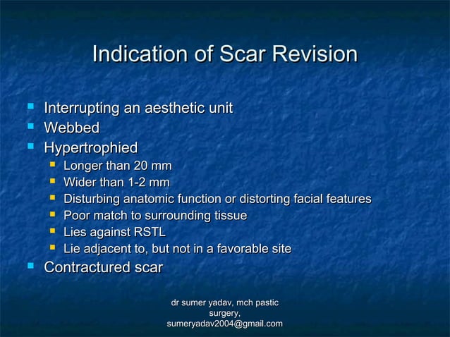 scar revision , z plasty | PPT | Skin and Dermatology | Diseases and ...