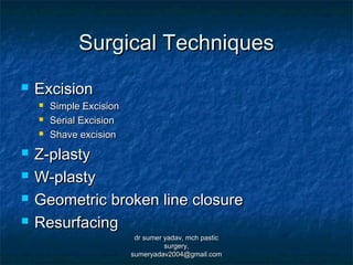scar revision , z plasty | PPT