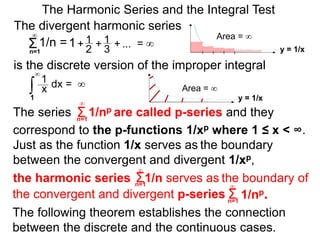 24 the harmonic series and the integral test x | PPTX