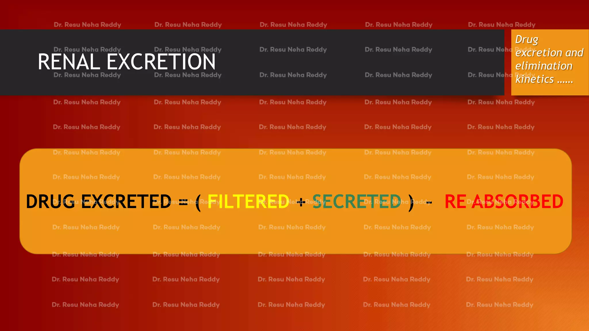 Drug Excretion and Elimination Kinetics | PPTX