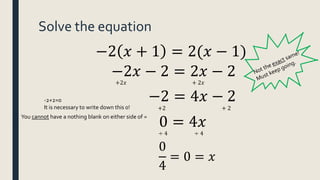 2 4 variables on both sides of equations | PPTX