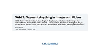 SAM2: Segment Anything in Images and Videos | PDF