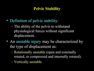25. management of pelvic ring injuries | PPT