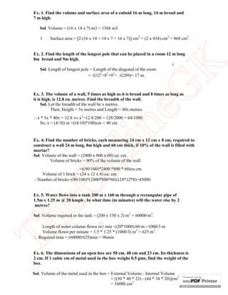 25. volume & surface area | PDF