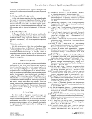 Various Mathematical and Geometrical Models for Fingerprints: A Survey | PDF | Photo Editing ...