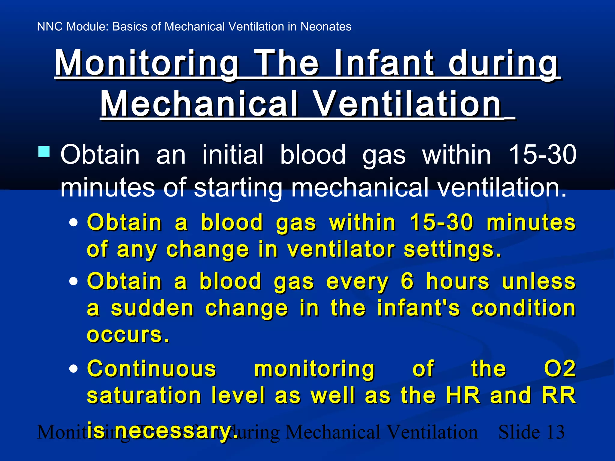 25. basics of mechanical ventilation in neonates | PPT