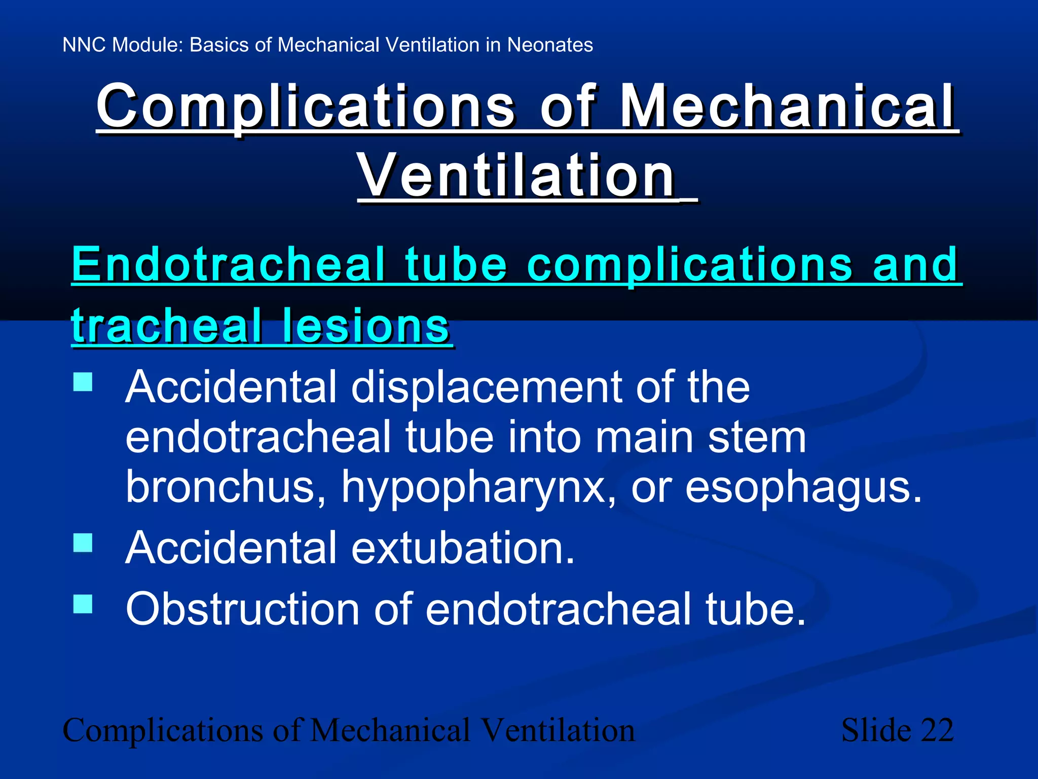 25. basics of mechanical ventilation in neonates | PPT