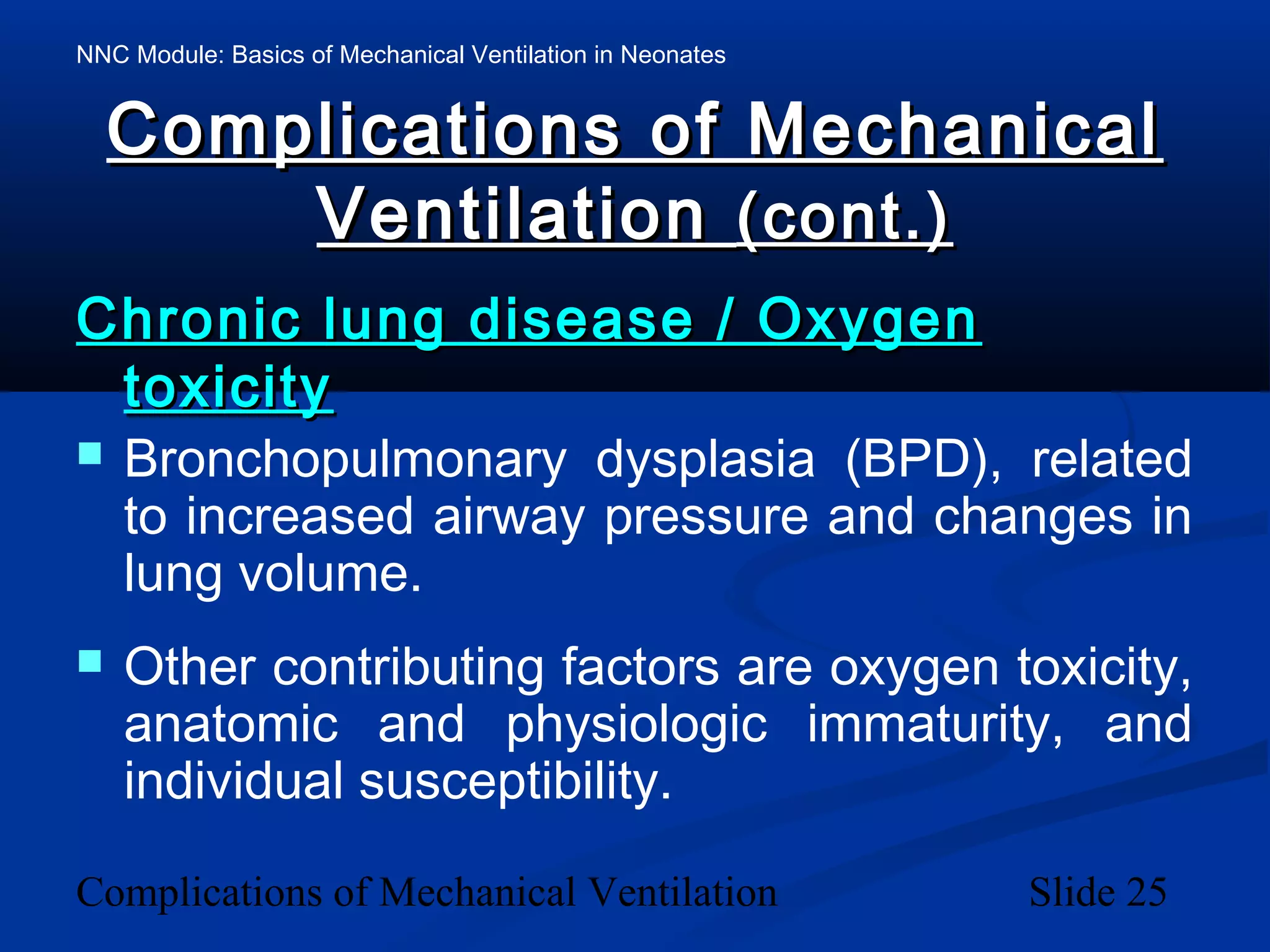 25. basics of mechanical ventilation in neonates | PPT