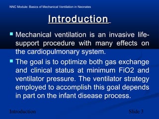 25. basics of mechanical ventilation in neonates | PPT