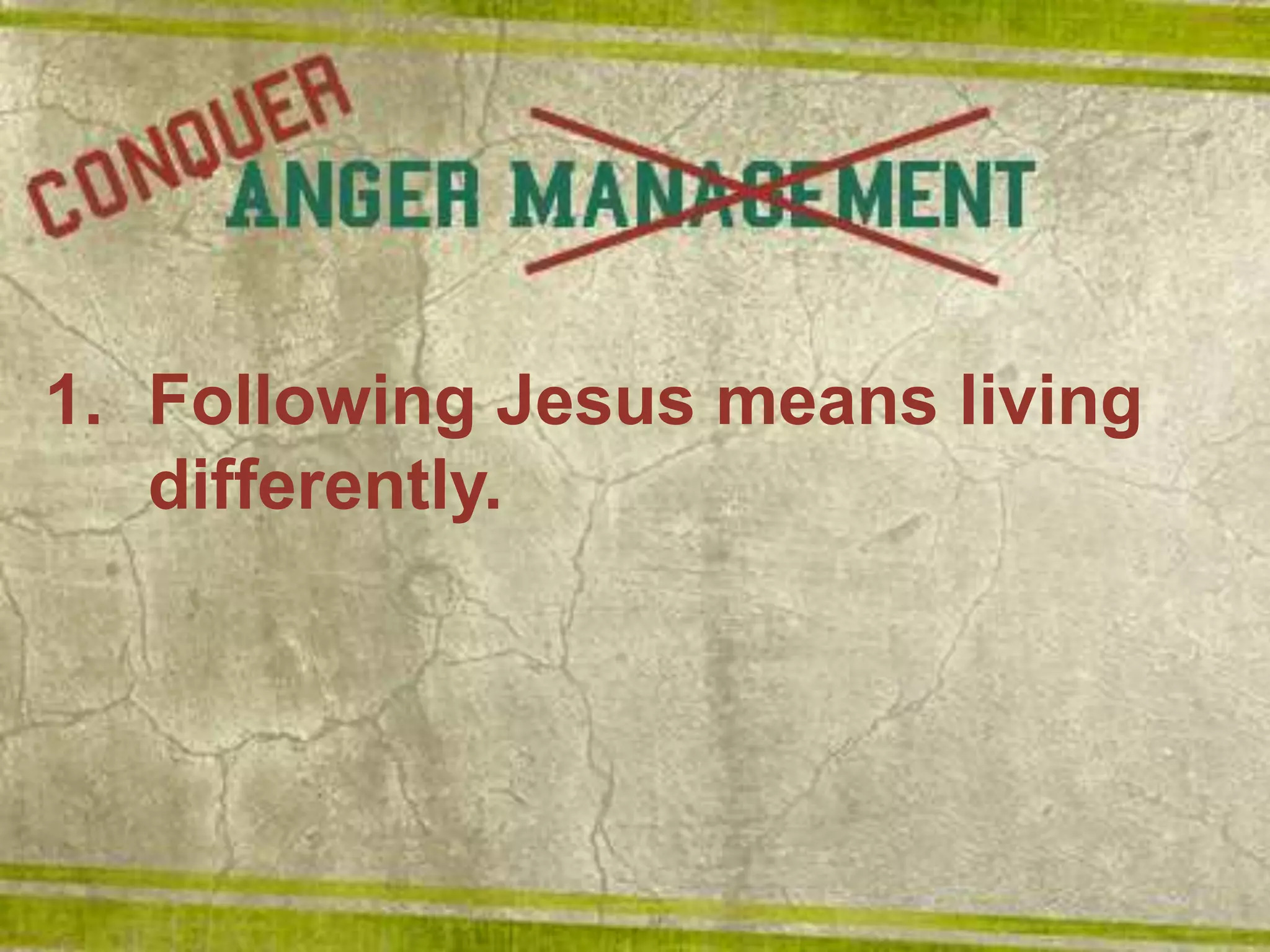 Conquering anger with love | PPT