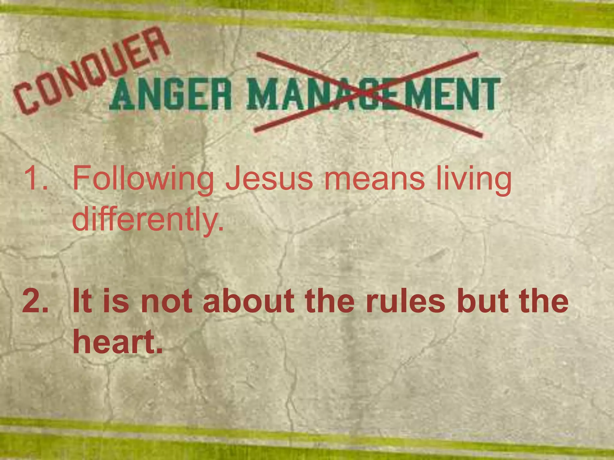 Conquering anger with love | PPT