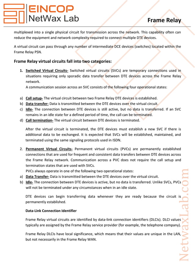 Frame Relay | PDF