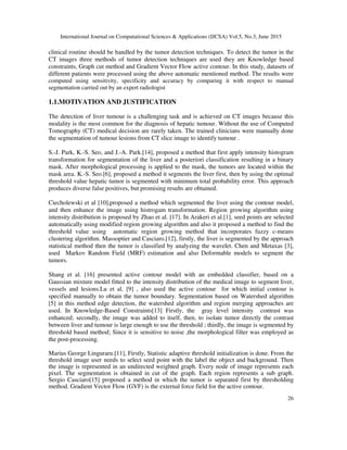 PERFORMANCE EVALUATION OF TUMOR DETECTION TECHNIQUES | PDF