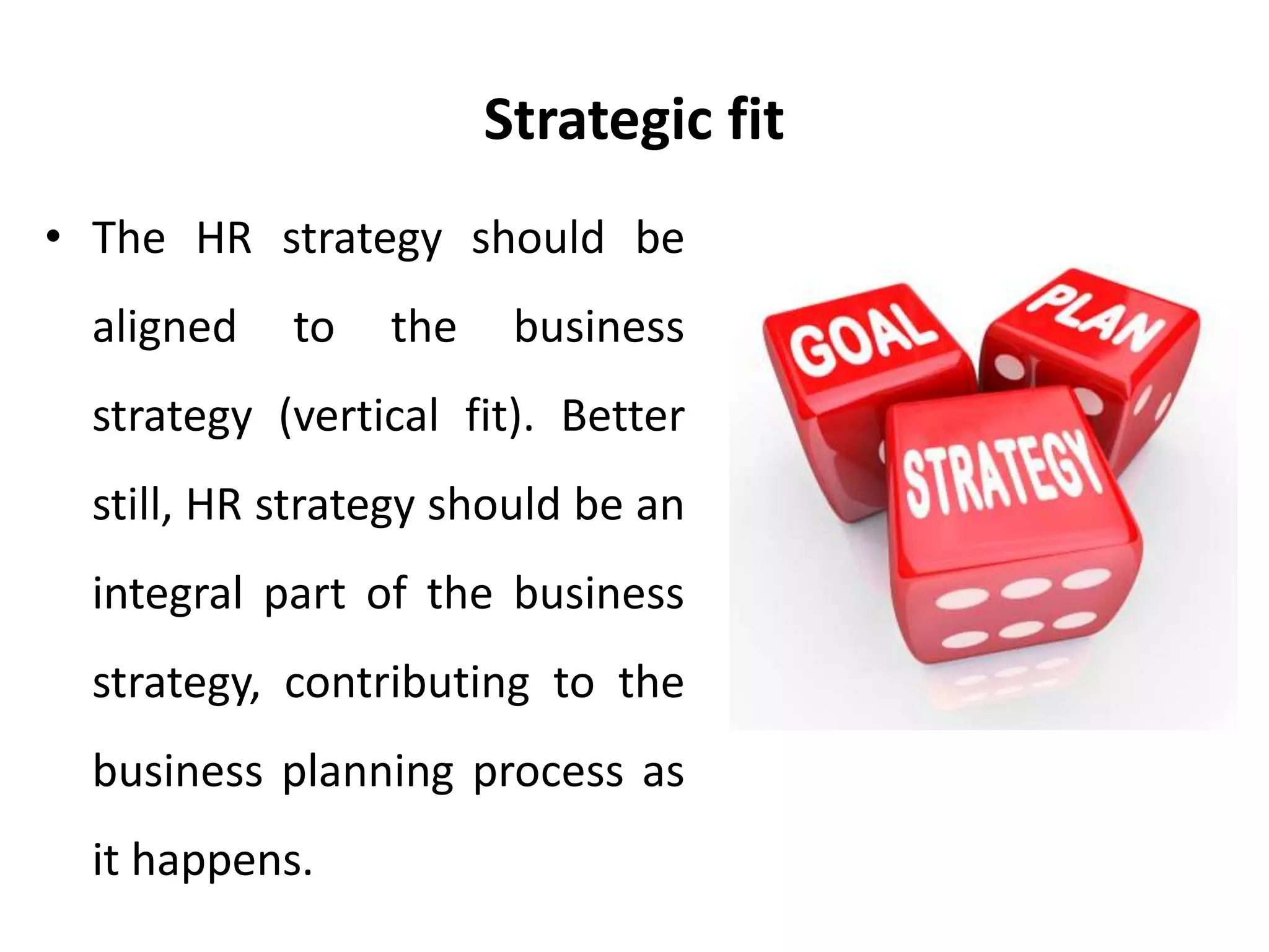 Approaches to strategic hrm strategic fit - strategic human resource ...