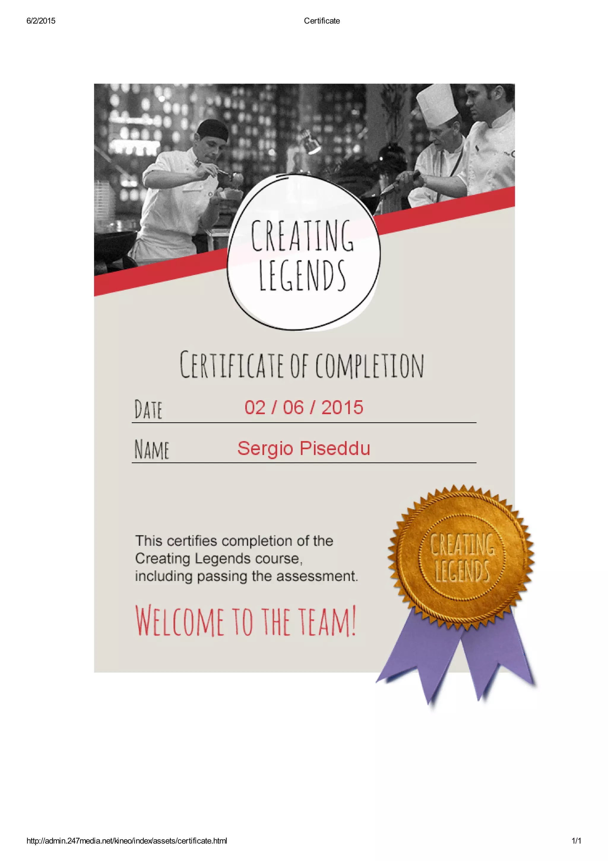 levy restaurant certification | PDF