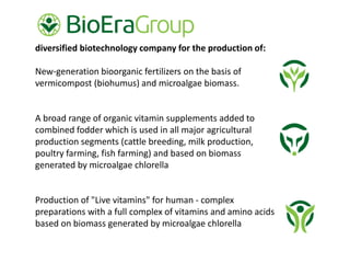 Agriculture BIOERAGROUP | PPTX