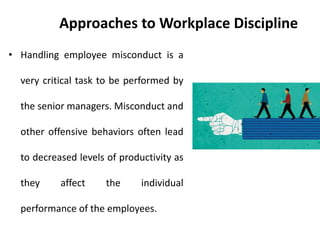 Approaches to Workplace Discipline - Industrial Relations | PPTX