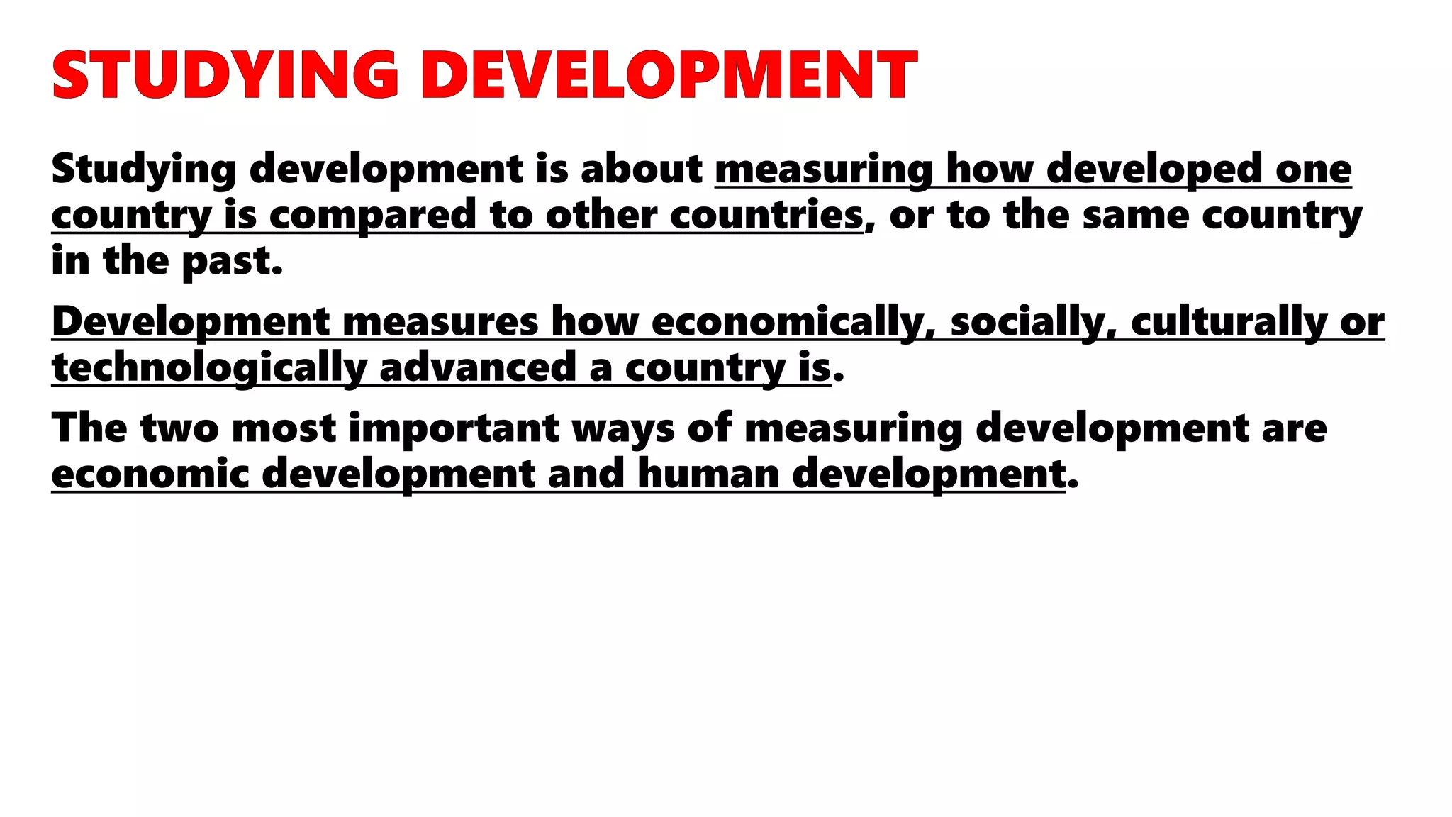 GEOGRAPHY IGCSE: CONTRASTS IN DEVELOPMENT | PPTX
