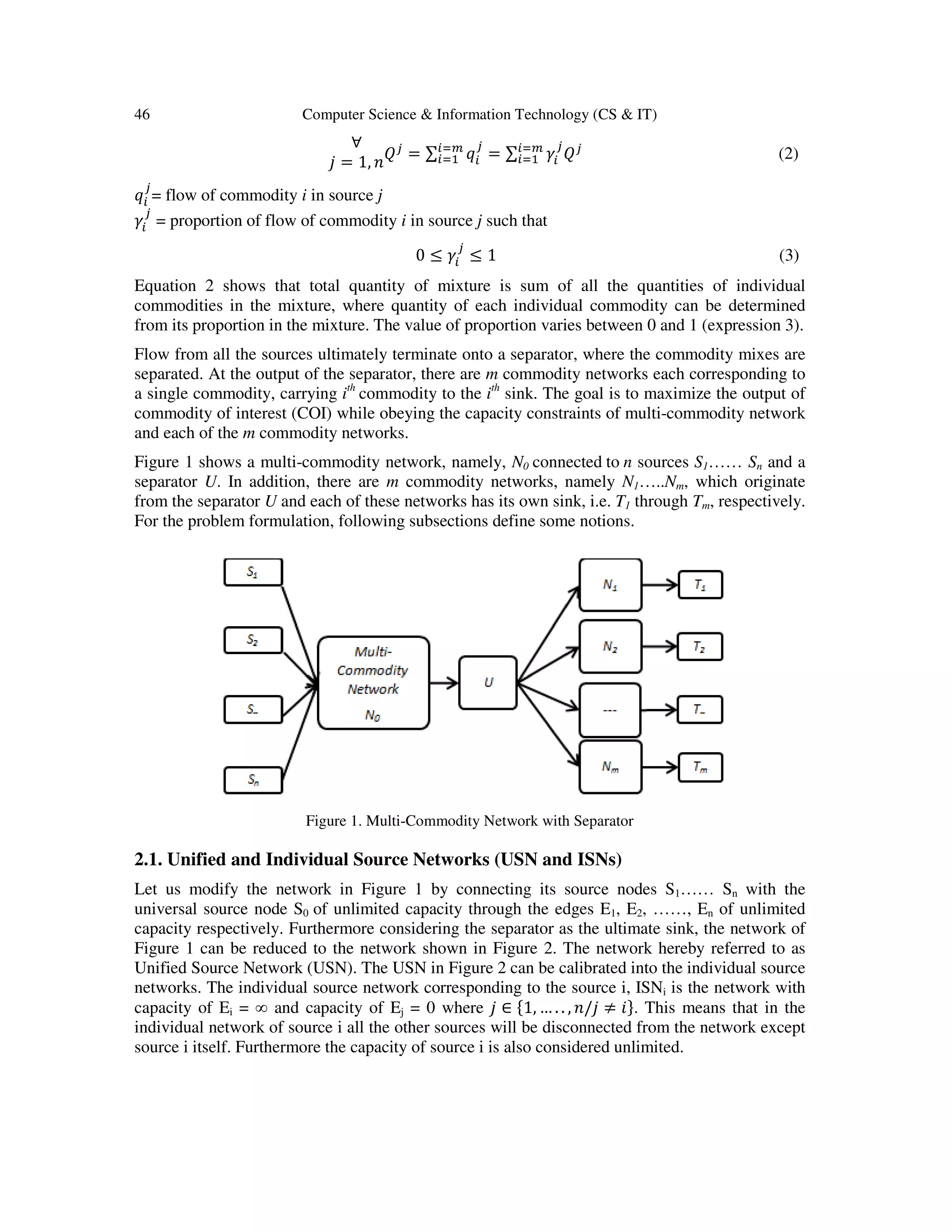 INTRODUCING SIMPLEX MASS BALANCING METHOD FOR MULTI-COMMODITY FLOW ...
