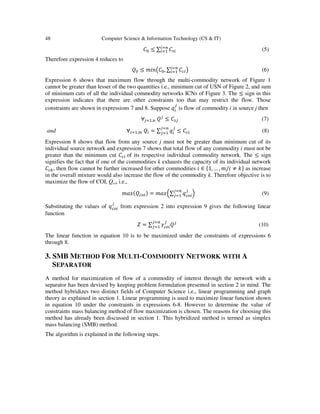 INTRODUCING SIMPLEX MASS BALANCING METHOD FOR MULTI-COMMODITY FLOW NETWORK WITH A SEPARATOR | PDF