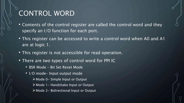 25 8255 Programmable Peripheral Interface Ppt