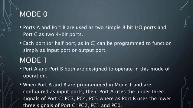 25. 8255 programmable peripheral interface | PPTX | Computer Peripherals | Computing