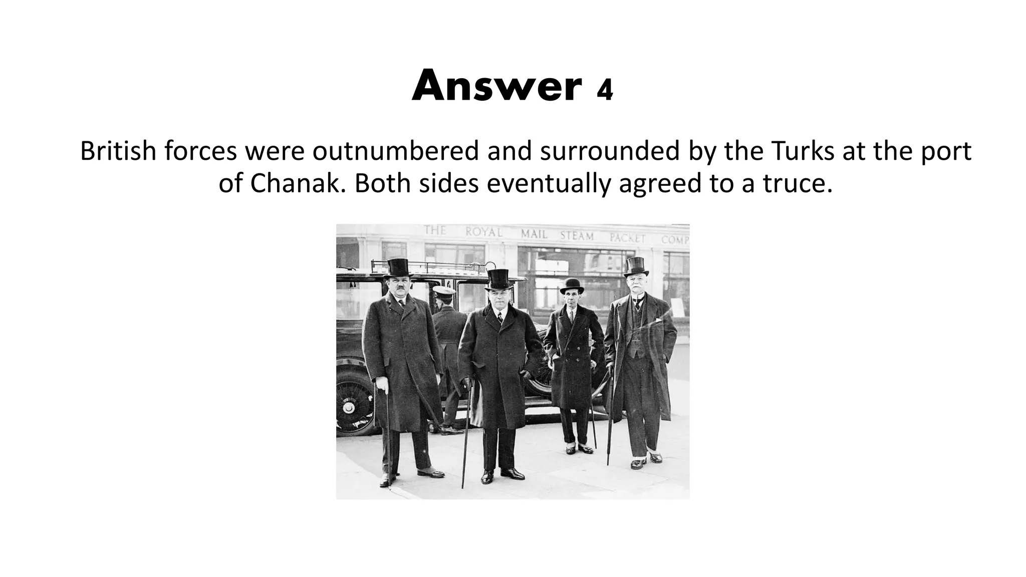 REVISION IGCSE CAMBRIDGE HISTORY: CHANAK CRISIS | PPT | Free Download
